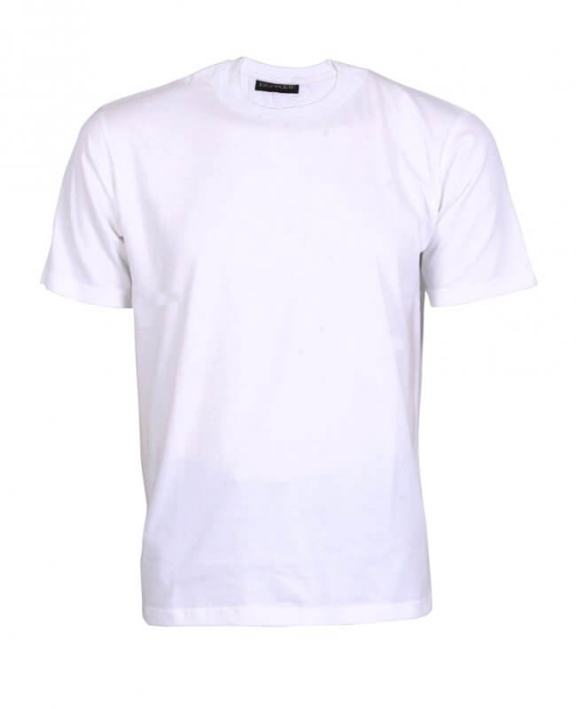 White Round Neck T Shirt Promotion Wear